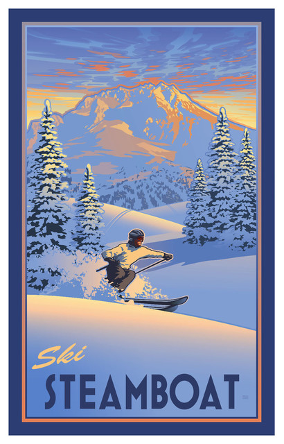 Paul Leighton Skph Steamboat Art Print, 24"x36" - Contemporary - Fine ...