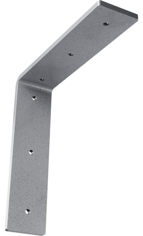 2"x20"x20" Hamilton Steel Bracket, Hammered Black, 2"Wx8"Dx8"H ...