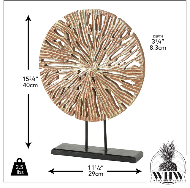 Circle Sculpture, 15.75" - Contemporary - Decorative Objects And ...