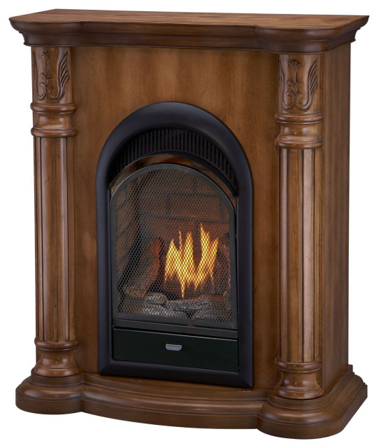 Bluegrass Living Vent Free Natural Gas Fireplace 10,000 BTU, T-Stat ...
