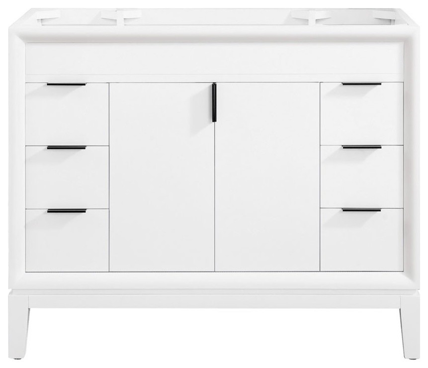 Avanity Emma 42" Vanity Only, Dove Gray - Contemporary - Bathroom ...