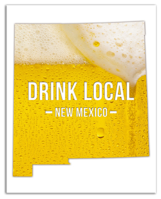 New Mexico Drink Local Beer Wall Art - Contemporary - Prints And ...