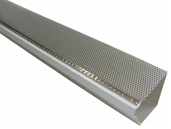 Aluminum K-Style Drop-In Gutter Guards, 5" - Transitional - Roofing And ...