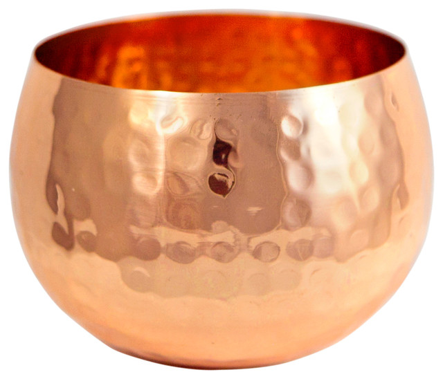 Hammered Copper Bowl - Traditional - Decorative Bowls - by Alchemade ...