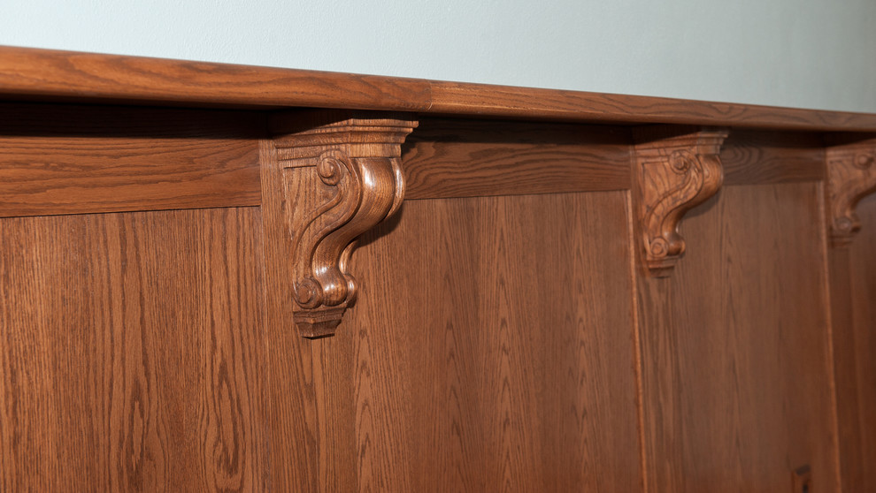 Billiard Room Wainscot Bar Ledge - Traditional - Chicago - by Walnut ...