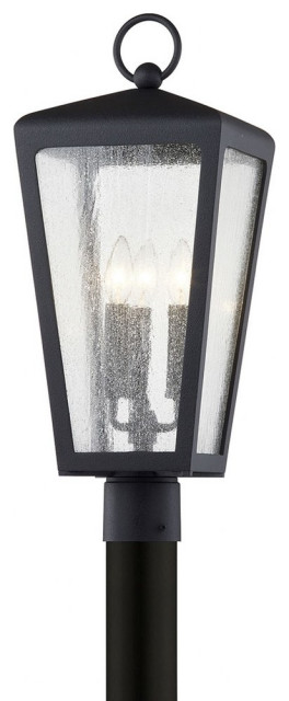 -3 Light Post Mount in Transitional Style-9 Inches Wide by 22.5 Inches ...