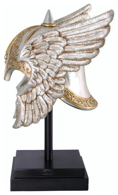 Valkyrie Helmet Statue With Museum Mount - Traditional - Decorative ...