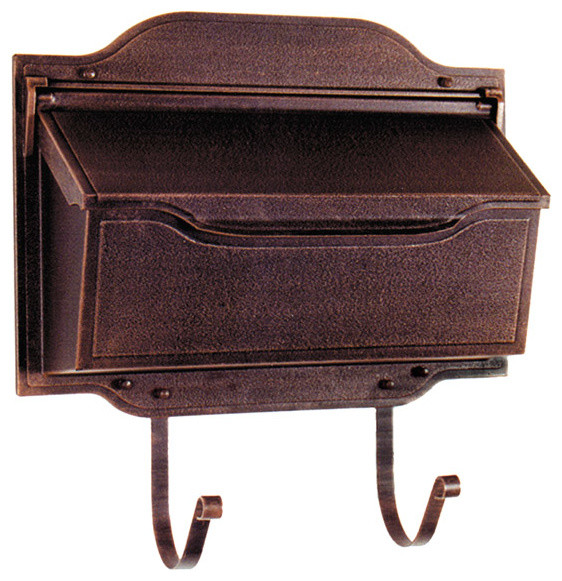 Contemporary Horizontal Mailbox in Black (Black) - Traditional ...