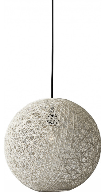 Groovy Rattan String Shade Large Pendant Light - Contemporary - Lamps ...