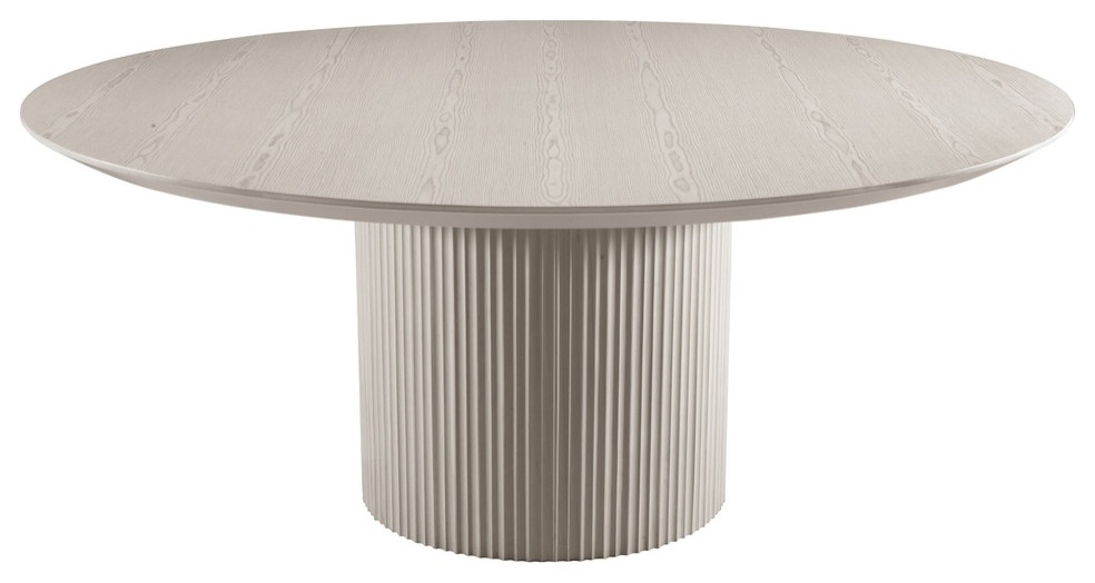 Adria Round Dining Table Nevoa 71" - Transitional - Dining Tables - by ...