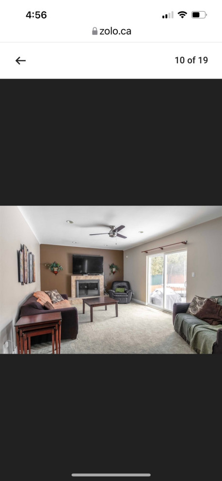 family room set up