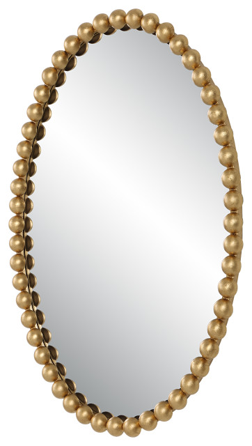 Uttermost Serna Gold Oval Mirror - Traditional - Wall Mirrors - by ...