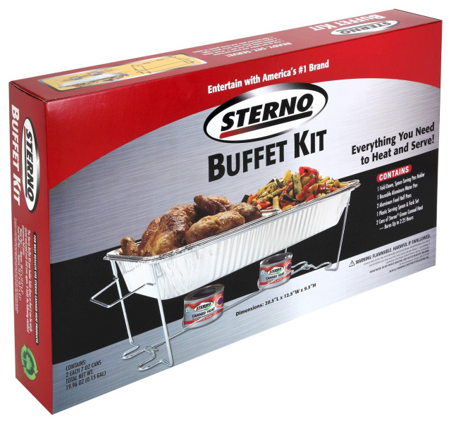 Sterno 70182 Party Pak Pop Up Buffet Set, 8 Piece - Cookware Sets - by ...