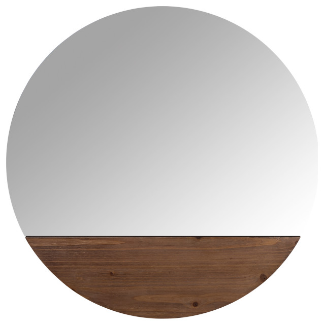 Stratton Home Decor Modern Sloane Wall Mirror, 23.75x0.75x23.75 ...