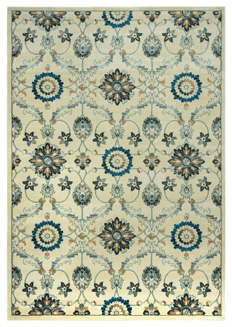 Rizzy Home Sorrento Collection Rug, 3'3"x5'3" - Traditional - Area Rugs ...