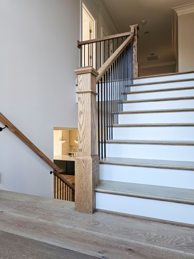 105_Modern and Bold U-Shaped Staircase, Vienna VA 22180 - Modern ...