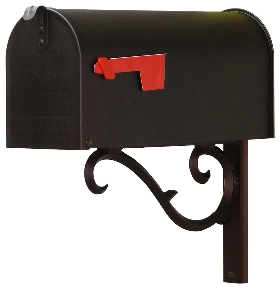 IN STOCK: Standard Steel Mailbox With Sorrento Front Single Mailbox ...