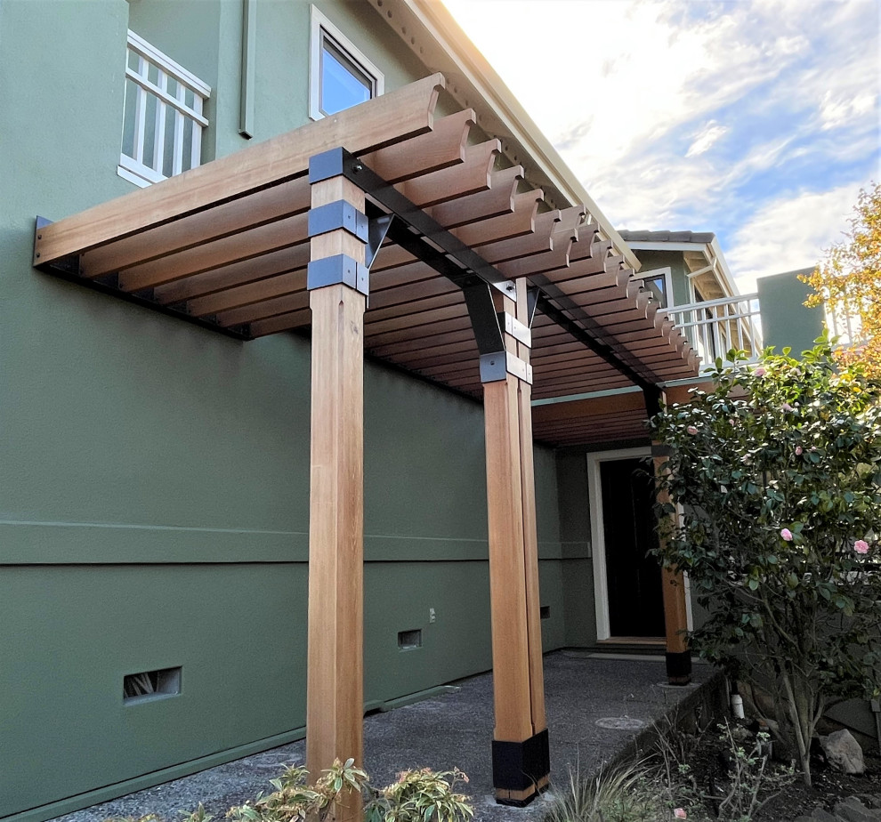 Garden design - trellises, decks, patios, entries - Craftsman - Entry ...