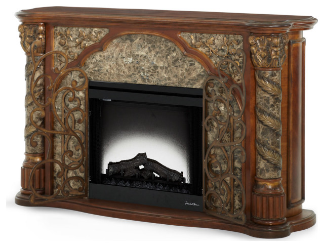 AICO Furniture Villa Valencia Fireplace w-Electric - Victorian - Indoor ...