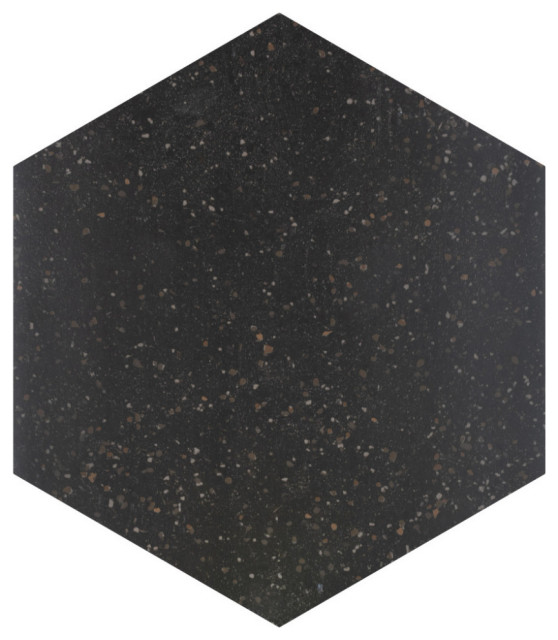 Palazzo Hex Nero Porcelain Floor and Wall Tile - Contemporary - Wall ...