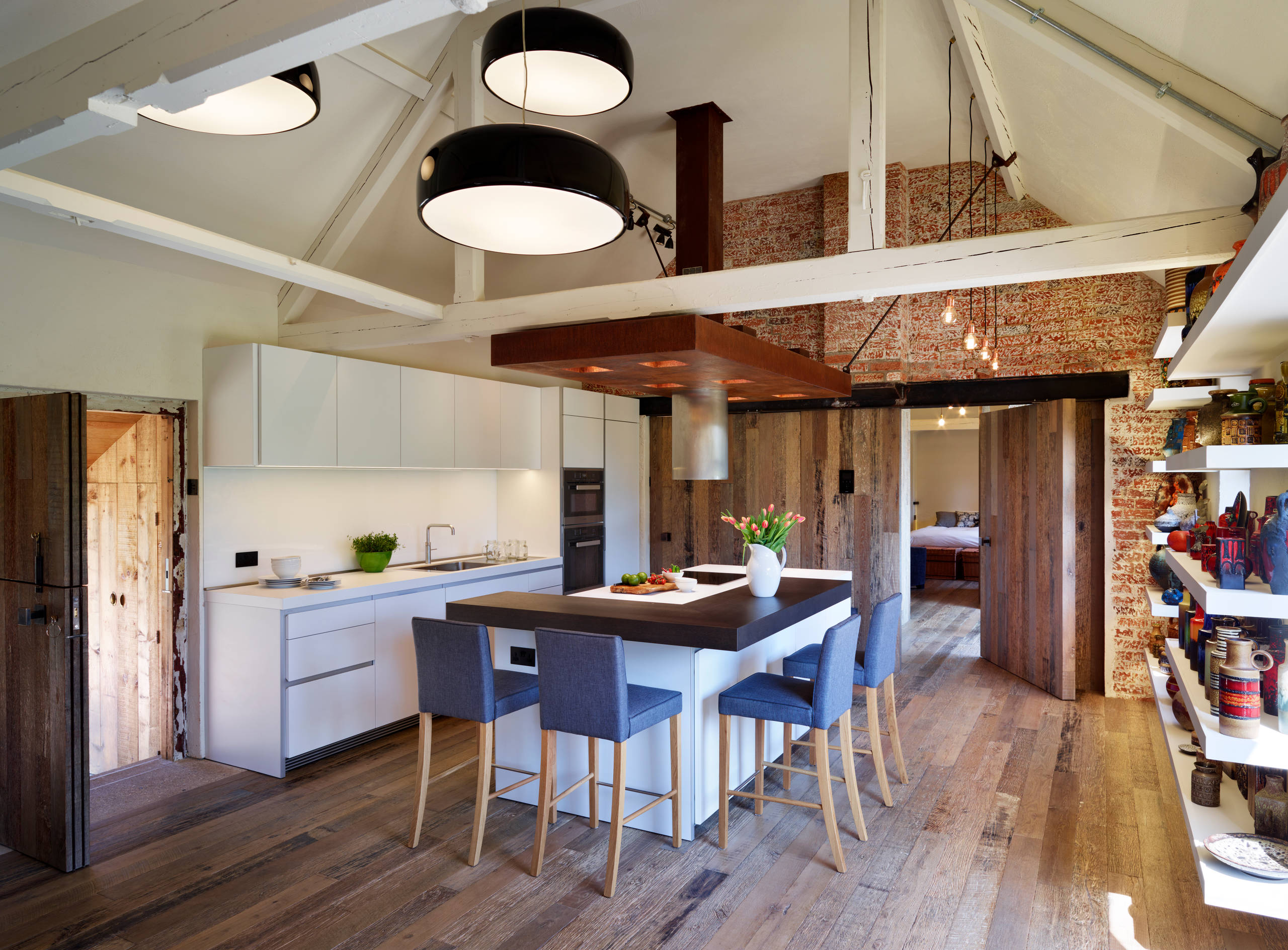 Rustic Barn Kitchen Rustic Kitchen Shelf · Chatfield Court