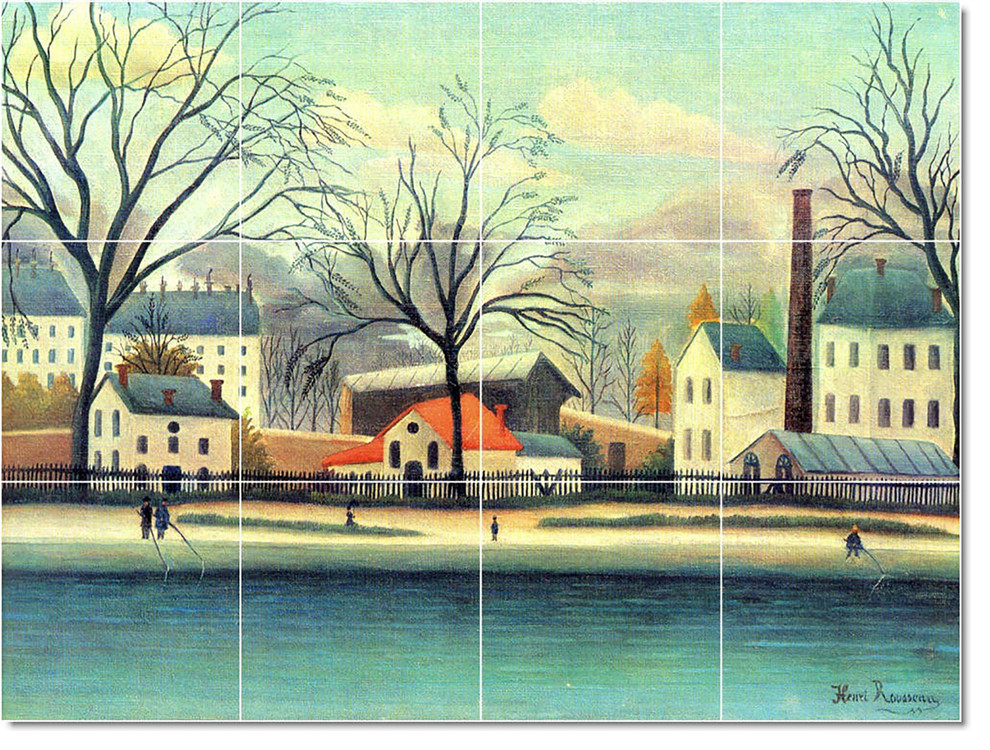 Jean-Jacques Rousseau Poster Art Painting Ceramic Tile Mural #51, 48 ...