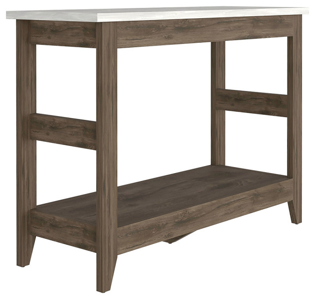 Paulson Rustic Console Table Onyx Top by RST Brands - Transitional ...