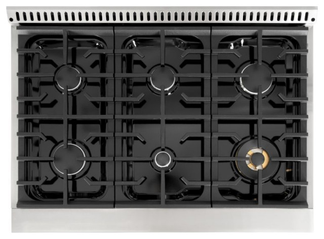 Bold Series 36" All Gas Freestanding Range - Contemporary - Gas Ranges ...