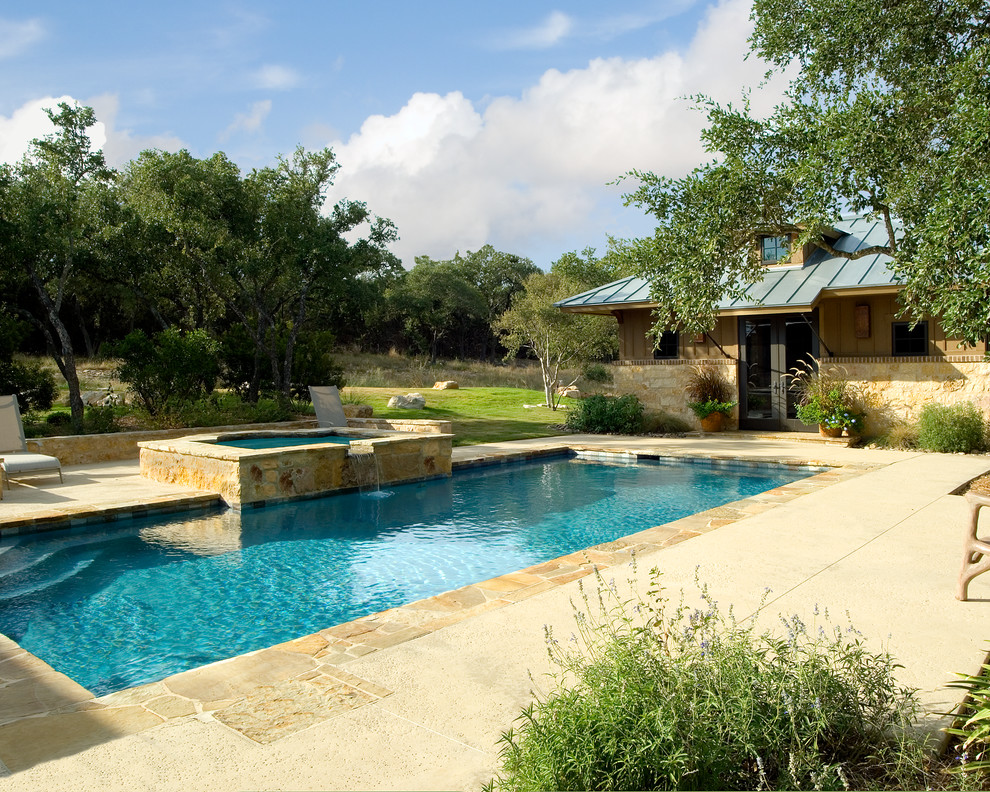 Cordillera Ranch Formal Pool/Spa/Landscape - Traditional - Pool ...