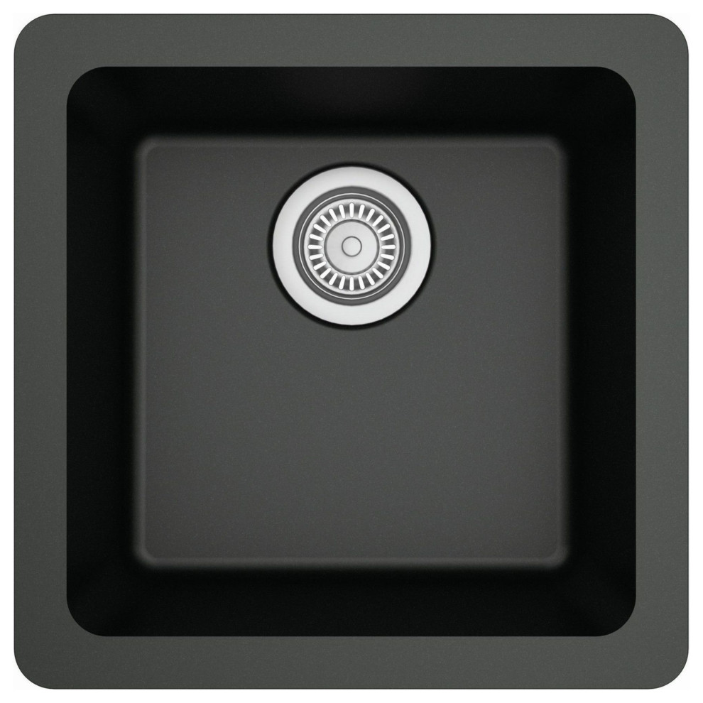 Karran USA QU-690 Quartz QU 16-5/8" Undermount Single Basin ...