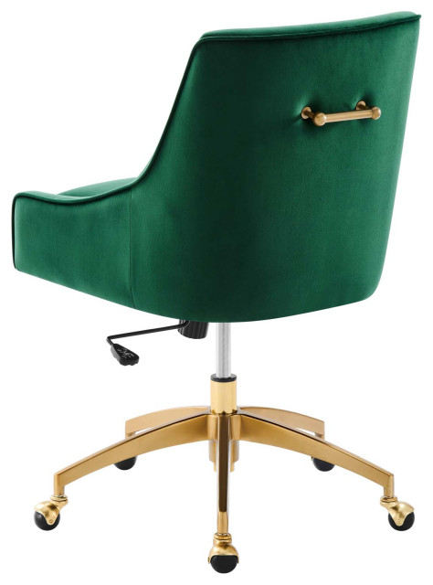 Computer Work Desk Chair, Velvet, Modern, Home Business Office - Modern ...