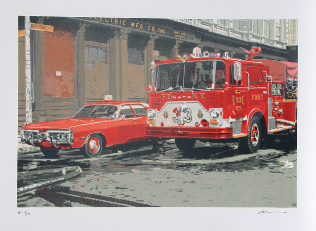 "Fire Engine, Fdny" Artwork - Contemporary - Fine Art Prints - by ...