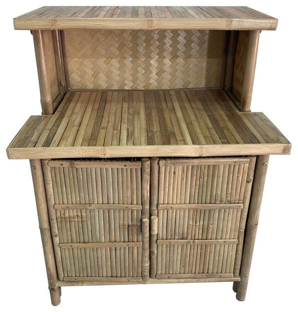Bamboo Mini Bar Counter - Asian - Outdoor Pub And Bistro Tables - by ...