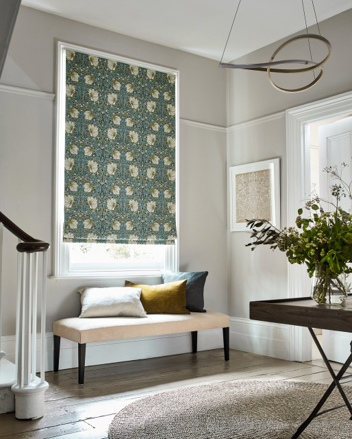 William Morris Pimpernel Sage Roman Blind - Contemporary - Hall - Other ... William Morris Pimpernel Sage Roman Blind - Contemporary - Hall - Other ...