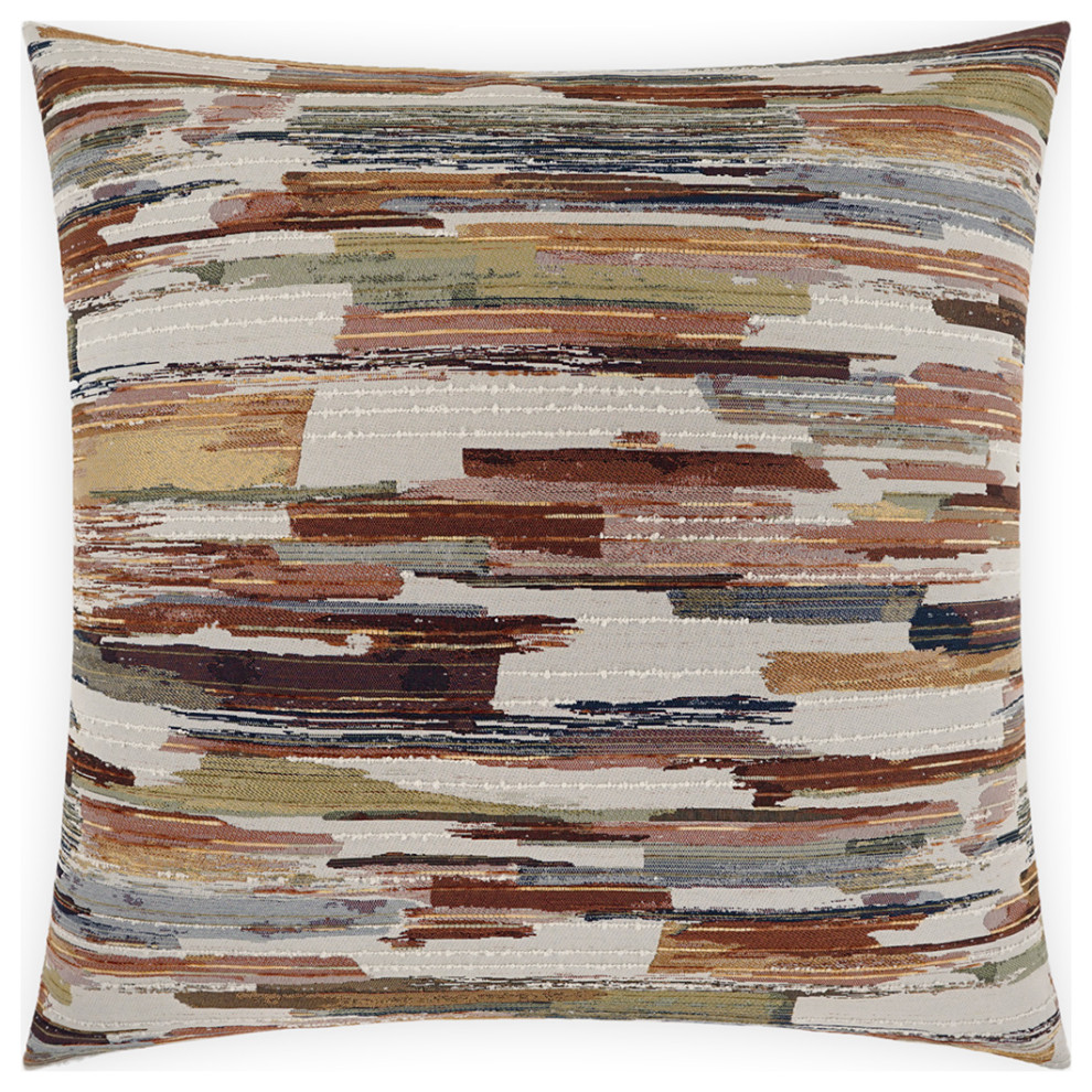 Mixed Media Pillow - Harvest, 24" x 24" - Contemporary - Decorative ...