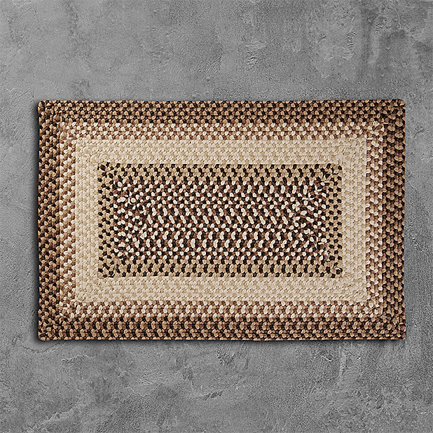 Tiburon Sandstorm 9'x12', Rectangle, Braided Rug - Farmhouse - Outdoor ...