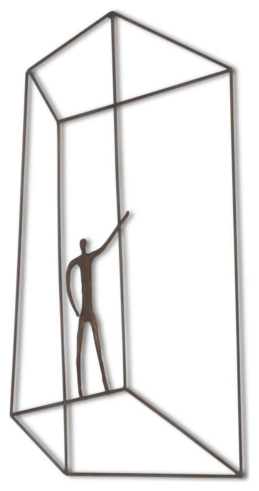 Perspective Wall Art, Rectangular, 17x1x35"h - Contemporary - Metal ...