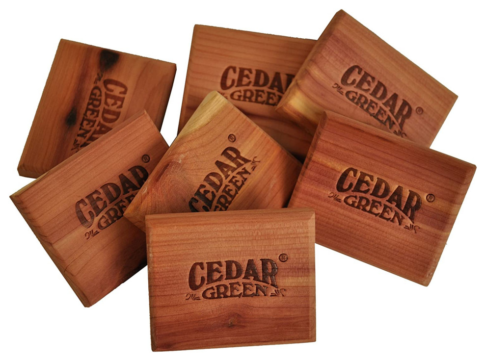 Cedar Green Aromatic Cedar Scent Blocks, 48-Piece - Transitional ...
