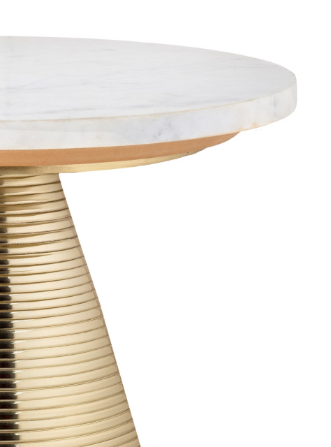 Tempo Marble Side Table - Contemporary - Side Tables And End Tables ...