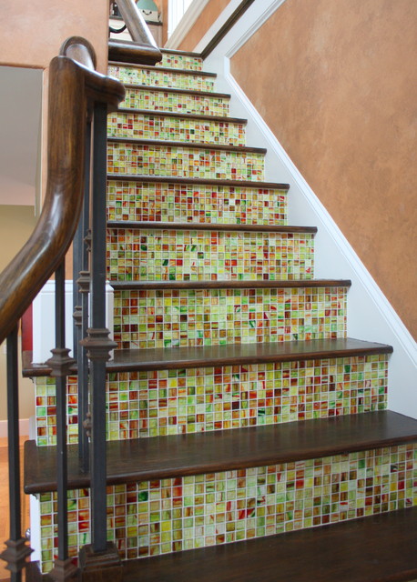 Stair Risers - Traditional - Staircase - Charlotte - by TILE COLLECTION INC