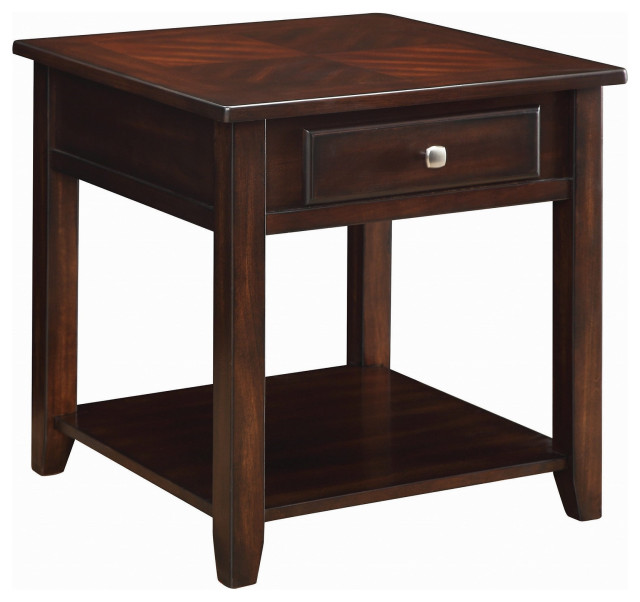1 Drawer End Table, Walnut - Transitional - Side Tables And End Tables ...