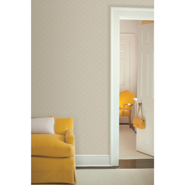 Beige Deco Screen Wallpaper - Contemporary - Wallpaper - by York ...