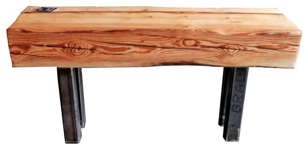 Pine Wood Sitting Bench - Industrial - Accent And Storage Benches - by ...