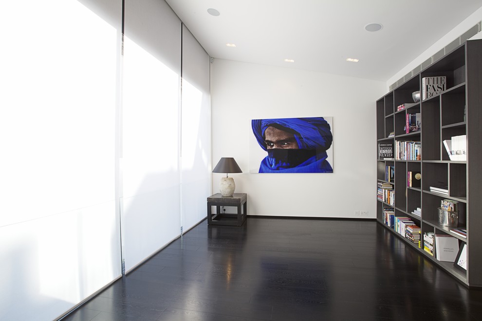 Master Bedroom with Motorised Blinds delivered by Lutron Homeworks ...