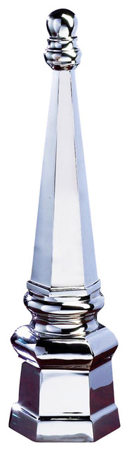 Architectural Finials Hexagon Base, Nickel Finish, 21"x5.5 ...