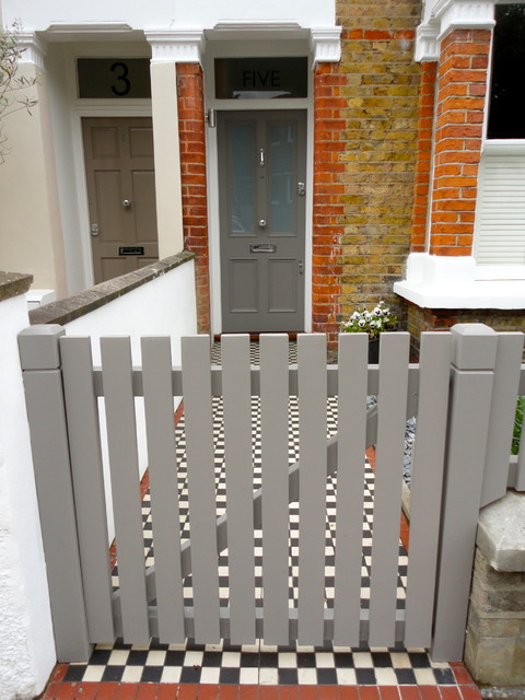 Bespoke Picket Fence Front Garden - Contemporary - London - by Abigail ...