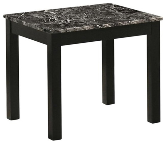 Pemberly Row Wood Faux Marble Top Rectangle 3-piece Occasional Table ...