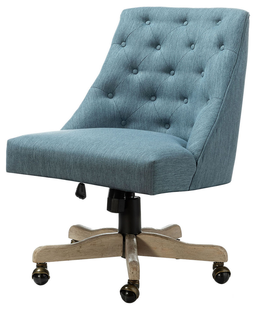 Swivel Task Chair With Tufted Back - Transitional - Office Chairs - by ...