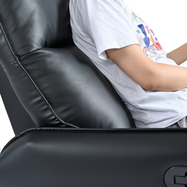 GDF Studio 360° Swivel PU Rocking Recliner Chair with Side Pocket ...