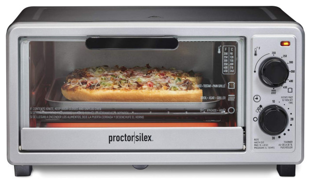 4 Slice Countertop Toaster Oven, Multi-Function with Bake, Toast and ...